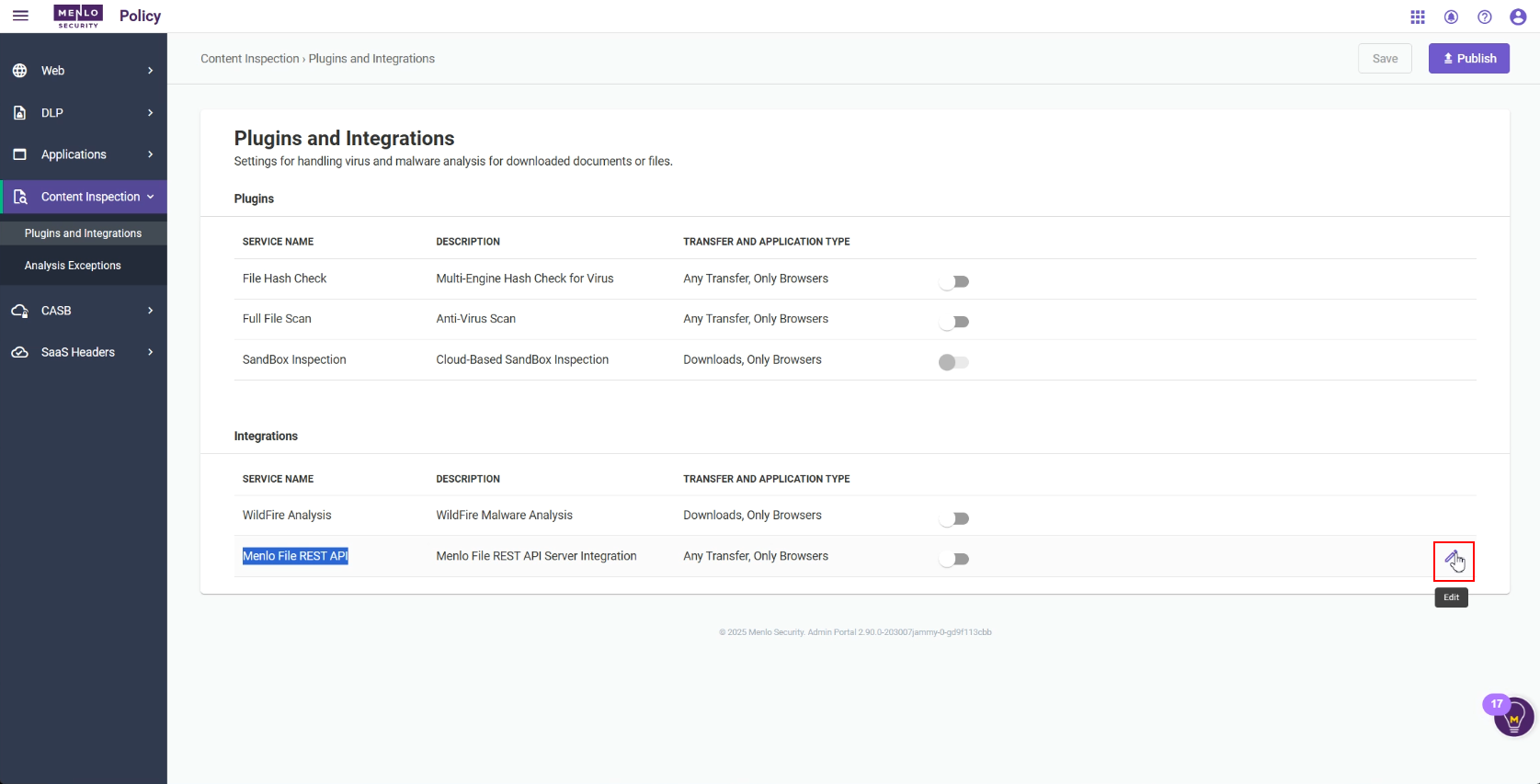 Menlo Security – Support