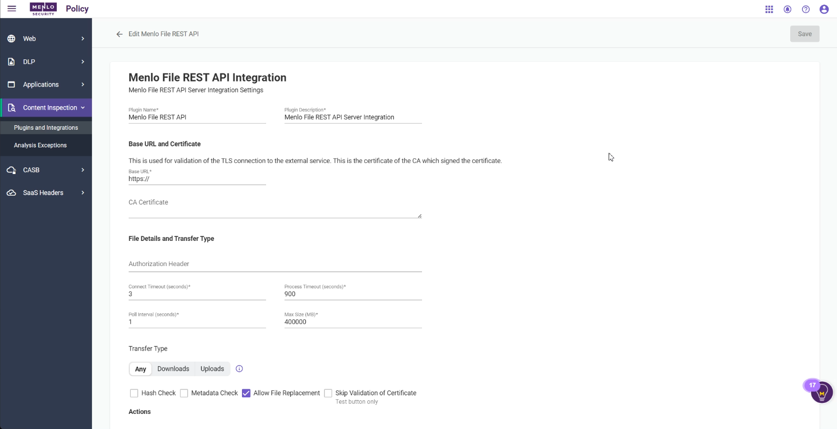Menlo Security – Support